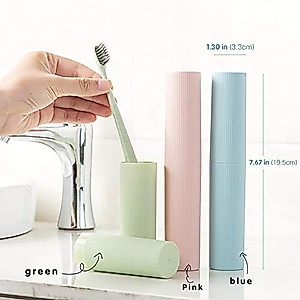 Toothbrush Case Holder Travel Plastic Slim Lightweight Tooth Brush Cup for Business Trip Outdoor Camping
