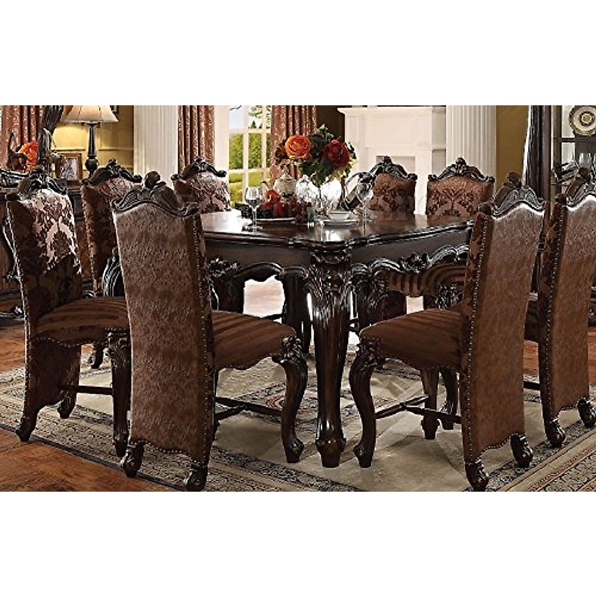 ACME Versailles Counter Height Table - 61155 - Cherry Oak