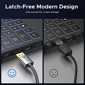 Warrky 4K DisplayPort to HDMI Cable 6FT【Metal Case, Nylon Cable】 One-Way Transmission DP 1.2 Computer to HDMI 1.4 Screen Compatible for Dell, HP, Samsung, PC, Laptop, Projector, TV