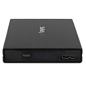 StarTech.com 2.5" Hard Drive Enclosure - Supports UASP - SATA 6Gbps - USB 3.0 External Hard Drive Enclosure - SSD/HDD Enclosure (S2510BMU33),Black