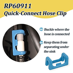 Generic 4 Pcs RP60911 Faucet Plumbing Replacement Parts, Plumbing Hose Tool, Blue