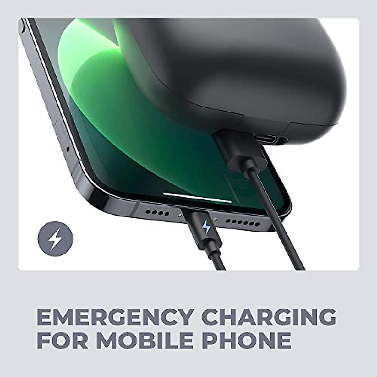 fojep Wireless Earbuds Bluetooth Headphones 100hrs Play Back Sport Earphones Built in Noise Cancellation Mic with Charging Case Digital Display, Sweatproof Stereo Sound Headphones with Over Earhooks