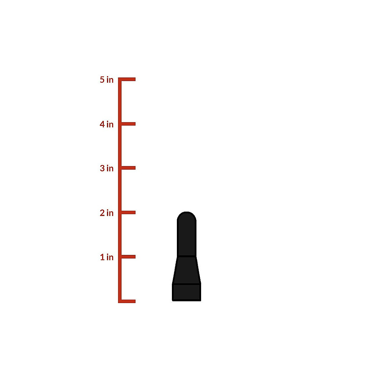 CravenSpeed Stubby Jr Antenna Compatible with Ford Focus 2008-2018 | 2 Inches | Short Antenna Replacement | Made in The USA