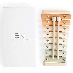 Brooklyn Neutral Xylophone, Montessori Musical Toy for Toddlers and Young Kids with a Modern Boho Aesthetic, Perfect in a Nursery, Playroom or as a Gender Neutral Baby and Birthday Gift