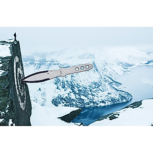 Spyderco SpyderThrowers - Large - Set of Three 8Cr13MoV Stainless Steel Knives and Leather Sheath - TK01LG