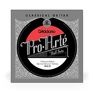 D'Addario TNN-3T Nylon Classical Guitar Strings, Medium