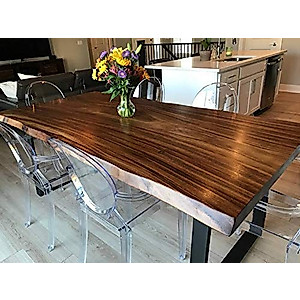 Live Edge Dining Table made in a modern rustic finish