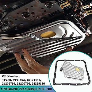 YzusGomumu 4L60E Car Automatic Transmission Filter Kit Compatible with Chevrolet Avalanche Blazer C1500 Silverado 1500 2500 Cadillac GMC Replaces# TF289 FT1146A 24236799 24200796 24229186 25174487