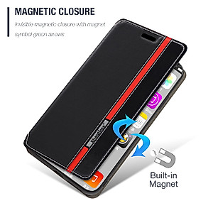 for Xiaomi Redmi 12 4G Case, Fashion Multicolor Magnetic Closure Leather Flip Case Cover with Card Holder for Xiaomi Redmi Note 12R 5G (6.79”)