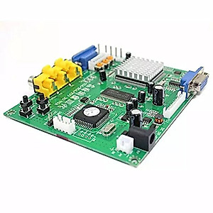 Paddsun Arcade Game RGB CGA EGA YUV to VGA HD Video Converter Board 1 VGA Single Output Jamma Game Monitor to CRT to LCD Converter PDP GBS-8200 Projector
