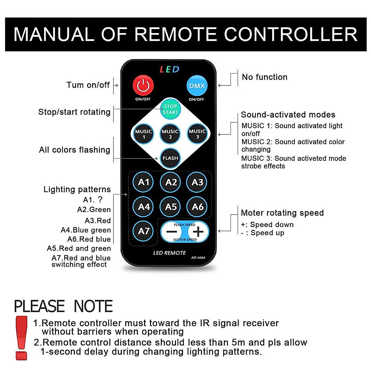 Party Lights, Disco Ball Disco Lights,Dj Rave Lights Led Strobe Lights Sound Activated Stage Lights Projected Effect Dancing Lights Remote Control for Birthday Xmas Wedding Bar KTV Christmas-2 Packs