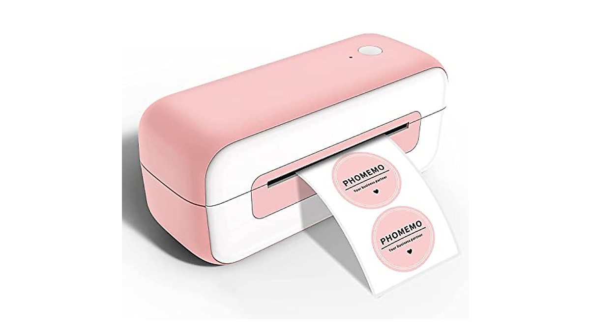 Phomemo Pink Thermal Label Printer - Fast & Eco-Friendly Shipping