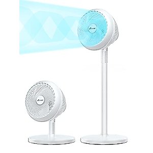 ZICOOLER Pedestal Fan for Bedroom, 28dB Ultra Quiet Standing Fan for Home Bedroom, 80°+60° Oscillating Floor Fans with 3 Speeds, Portable Stand Fan Desk Fan 2-in-1 Air Circulator Fan