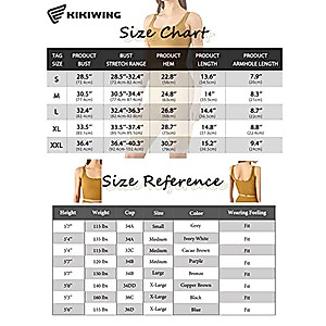 KIKIWING Seamless Sports Bra Workout Crop Tank Tops for Women Long Lined Ribbed Fitness Copper Brown M