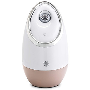 Facial Steamer SPA+ by Microderm GLO - Best Professional Nano Ionic Warm Mist, Home Face Sauna, Portable Humidifier Machine, Deep Clean & Tighten Skin, Daily Hydration for Maximum Serum Absorption