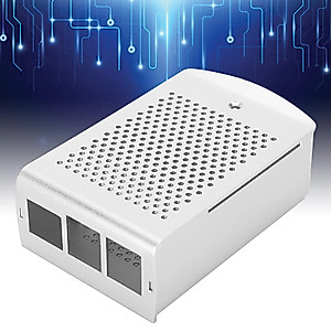 Protective Enclosure, Aluminum Alloy Heatsink Case Efficient Reserved Interface Good Adaptability with Fan for Raspberry Pi 2 3 B+ Model