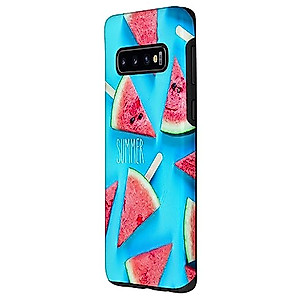 Galaxy S10 Rae inspired Dunn pink watermelon popsicle teal hot summer Case