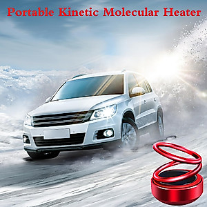 2025 New Portable Kinetic Molecular Heater, Solar Rotating Double Ring Suspension Car Aromatherapy Ornament, Portable Kinetics Heater For Car Kinetics Molecular (4Pcs)
