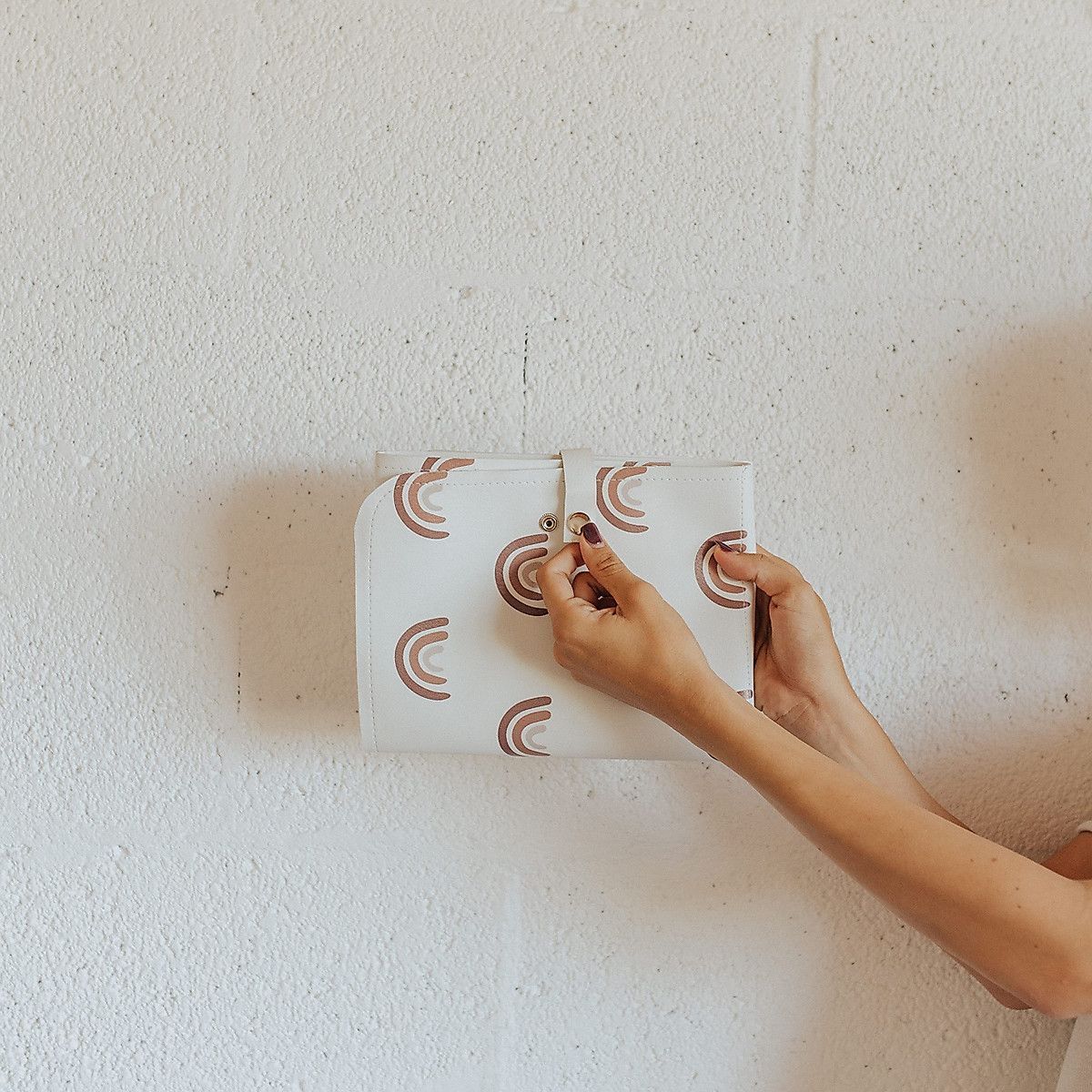 Sunshine and Poppy Vegan Leather Baby Changing Mat - Diaper Changing Mat, Wipeable Changing Pad, Travel Friendly, Portable, Foldable Changing Pad for Babies or Toddlers