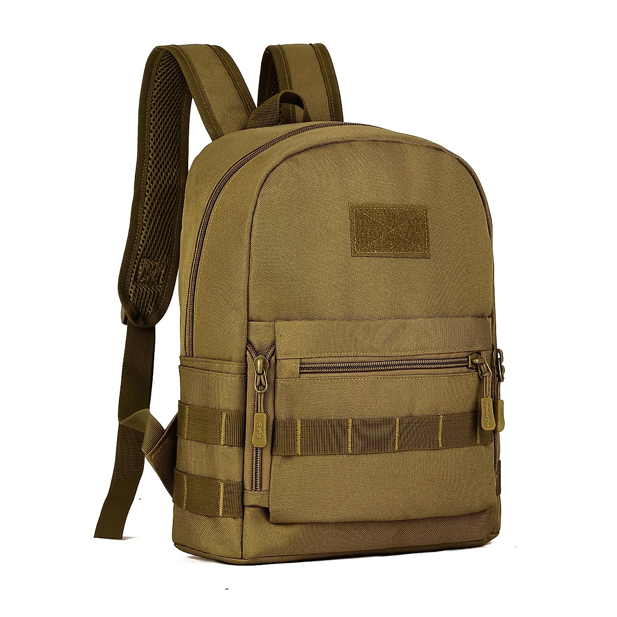 CREATOR 10L Mini Backpack Military MOLLE Tactical Backpack Rucksack Travel Daypack Gear Assault Pack (Brown)