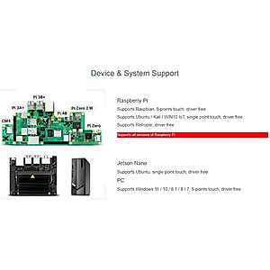 waveshare 11.9inch HDMI LCD 320×1480, IPS Display Capacitive Touch Screen LCD, for Raspberry Pi 4B/3B+/3B/2B/Zero W/Zero 2 W/Zero 2 WH/Jetson Nano/PC/Windows 11/10 / 8.1/8 / 7