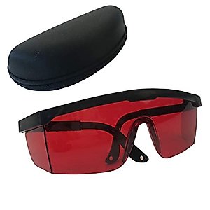 Laser Light Safety Glasses Eye Protection Goggles Laser Protection Glasses Goggles OD 4+ Red Color For Typical 200~540nm Blue Violet Green Laser Engraving Cutting Machine