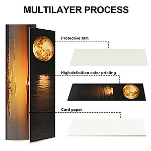 MWOOT 30 Star Sunset Paper Bookmark, Starry Galaxy Universe Page Clip Paper Bookmark Set, Creative Stars Embellished Paper Bookmarks Gifts for Book Friends as Reading Markers (15 x 4 cm, 30 Styles)