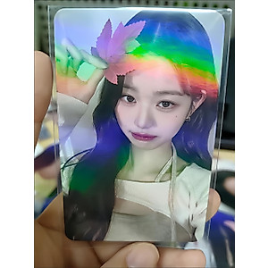 PYAJUU JangWonyoung Laser Photo Cards 50pcs IVE Jang Wonyoung Laser Photocard KPOP IVE Wonyoung LOMO Cards WONYOUNG post cards Gift for Fans
