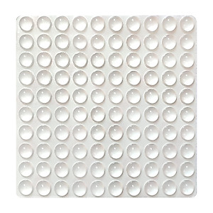 Door Stoppers for Wall, 8 * 4mm Door Knob Wall Protector 100pcs Small Hemispherical Quiet Soft Clear Silicone Shock Absorbent Door Wall Protector