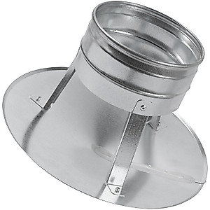 6 Inch Round Roof Cap - All Weather Chimney Cap - Galvanized Steel - Roof Top Round Vent House Exhaust Roof Cap