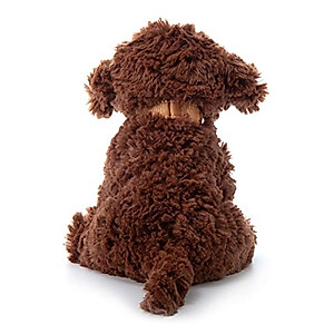 The Petting Zoo Scruffy Dog Stuffed Animal, Gifts for Kids, Chocolate Brown Dog Plush Toy 10 Inches