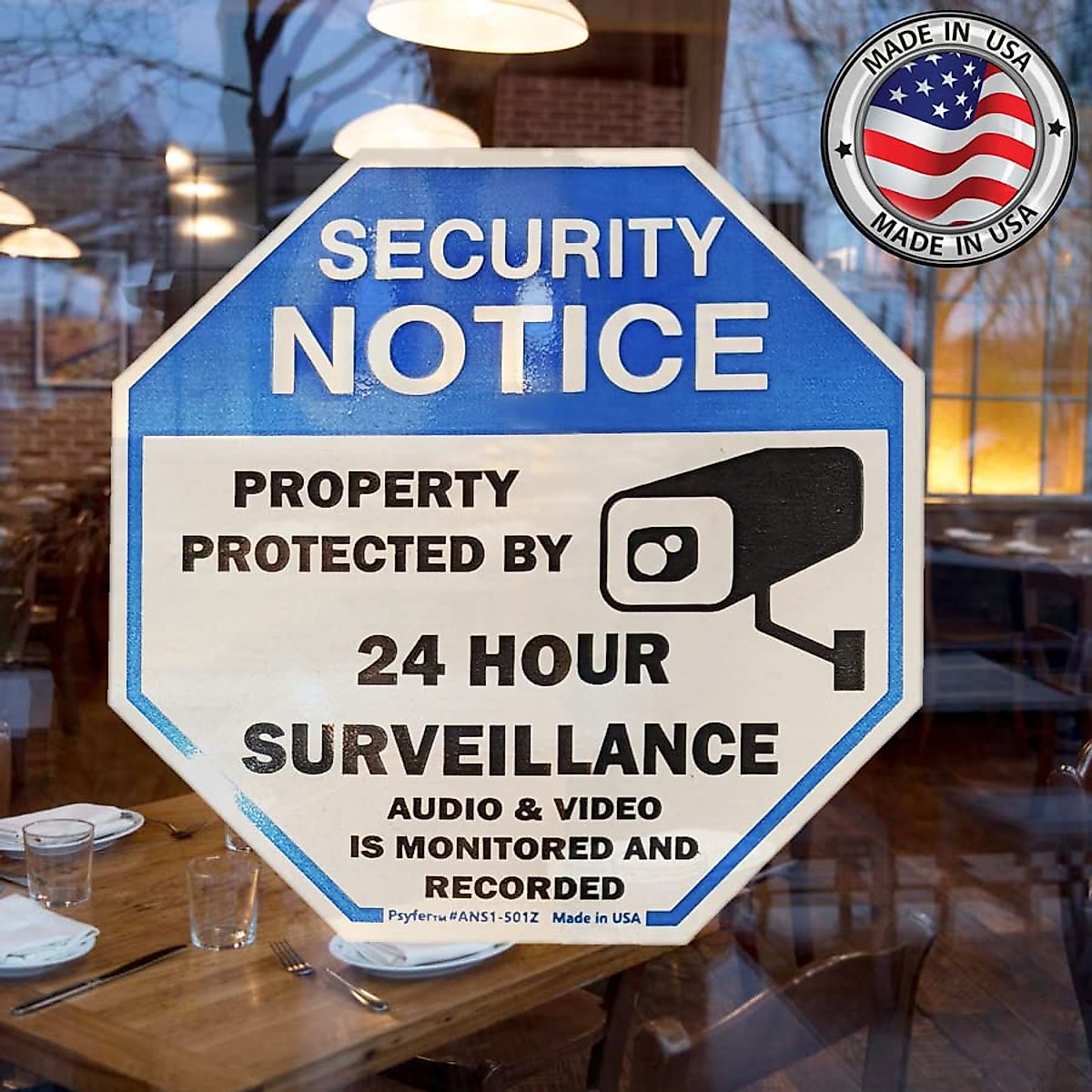 Psyfer® (Fade-Free) 6 Pack - 2⅝" UV Security Stickers [Made in USA]