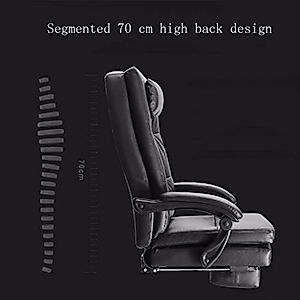 High Back Office Chair Executive Desk Chair with Padded Armrests,Adjustable Ergonomic Swivel Task Chair with Lumbar Support (Color :Black or Brown) (Color : D)