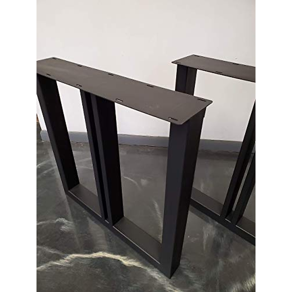 Metal Table Legs, Rectangular Columns Style - Any Size and Color