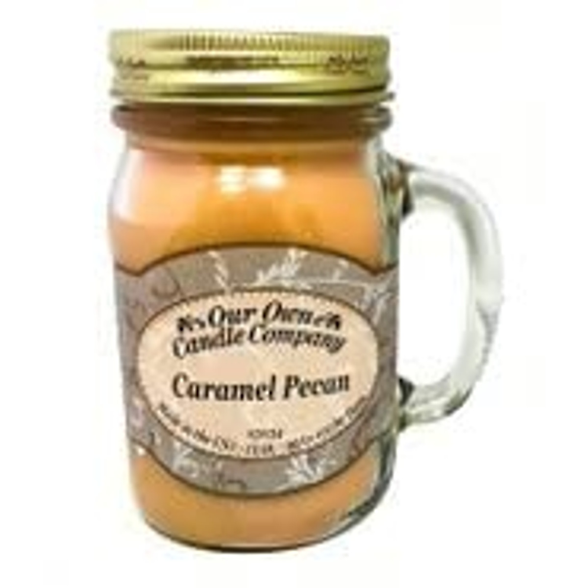 Our Own Candle Company Caramel Pecan Scented 13 Ounce Mason Jar Candle