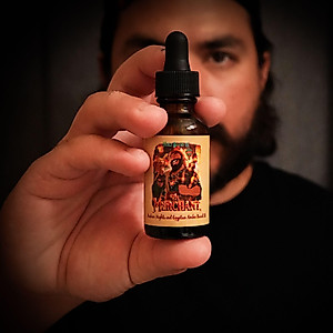 Fable Beard Co. Beard Oil - The Merchant, Arabian Nights & Egyptian Amber Scented, Natural Beard Oil for Men with Jojoba & Argan Oils, Vitamin E, Beard Hair Softener, Made in USA (1 Fl Oz)