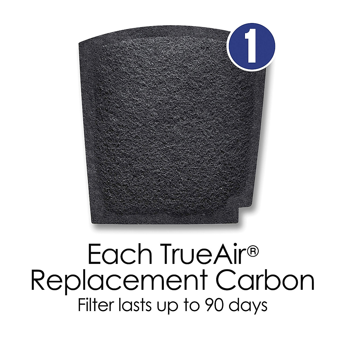 Hamilton Beach TrueAir Replacement Carbon Filter for Odor Eliminators, Neutralizes Pet Smells, 1-Pack (04294G), 1 Count (Pack of 1)