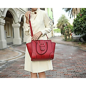 MKF Collection Satchel Crossbody Bag for Women-Handbag Purse -ShoulderbagTop-Handle Satchel Black