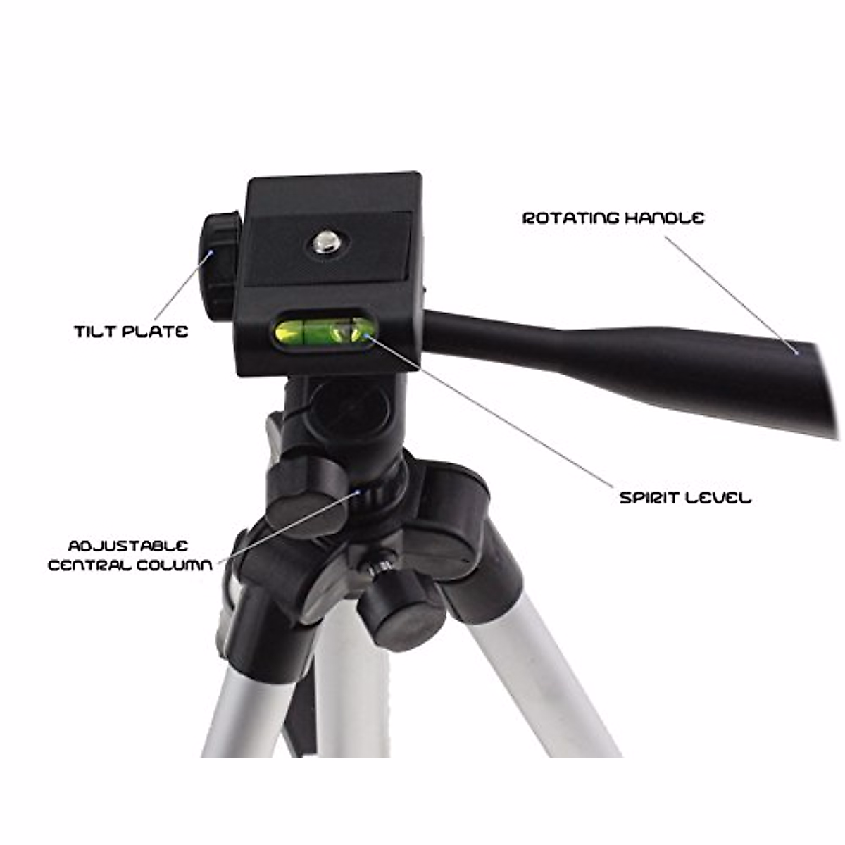 Navitech Lightweight Aluminium Tripod Compatible with The Nikon D500