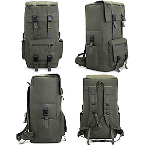 Aeseark Travel Backpack-120L Hiking Backpack Waterproof Military Camping Rucksack Daypack,Climbing Bags (black-120L)