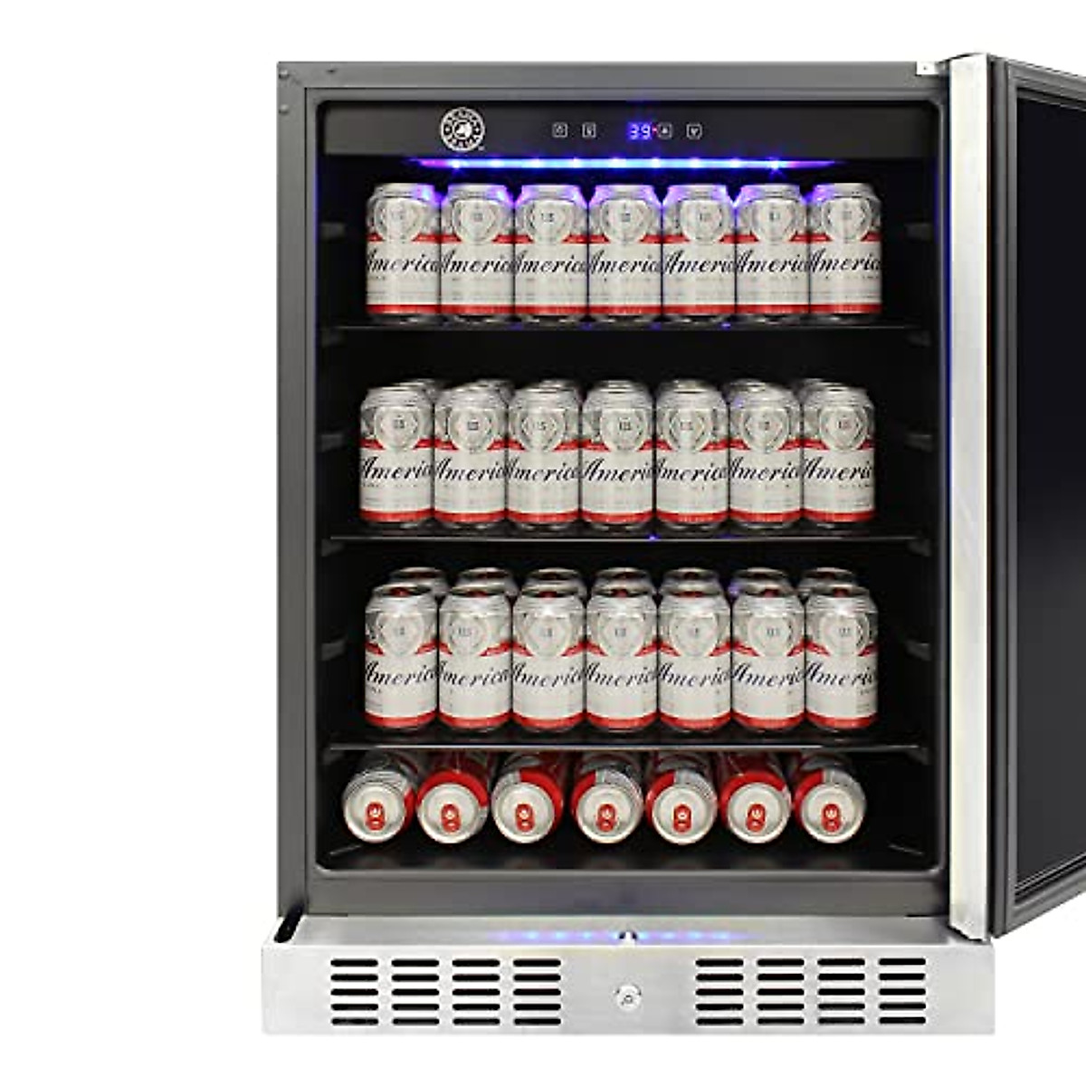 Brama Outdoor Refrigerator Built-In or Freestanding with Automatic Defrost, LED Display and Control Panel
