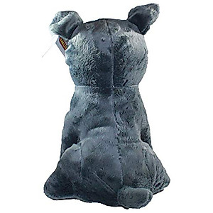 Shelter Pets 10" Grey Pitbull Plush Toy: Magnum - Real-Life Adopted American Staffordshire Terrier - Supports Animal Shelters
