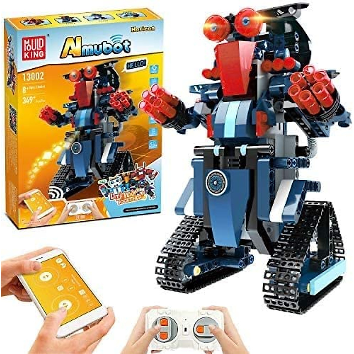 STEM Robot Toys for Kids, Science Building Block Kit for Boy and Girl, Educational Remote Control Toy with App Control for Learning for 8 9 10 11 12 13 Year Old Boys and Girls (Dark Blue)