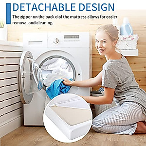 CL.HPAHKL Gel Memory Foam Mattress 8 inch Queen Size Mattress with Removable Soft Cover Medium Firm Mattresses CertiPUR-US Certified/Bed-in-a-Box for Cool Sleep Relieving Pressure Relief