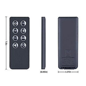 New Replacement Remote Control Compatible for Bose Solo 5 10 15 Series II TV Sound Speaker System 410376 418775 431974 740928-1120 838309-1100 845194