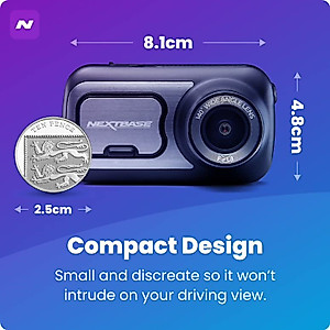Nextbase 422GW Dash Cam - 1440p HD Recording in Car Camera - Wi-fi GPS Bluetooth Alexa Enabled - Parking Mode - Night Vision - Loop Recording - Automatic Power and Crash Detection