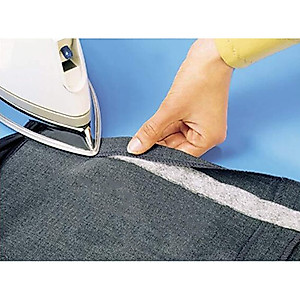 shamjina Double Sided Fusible NonWoven Interfacing Lightweight Interfacing Fabric for DIY Craft Making, 44 x 78.74 Inch, White