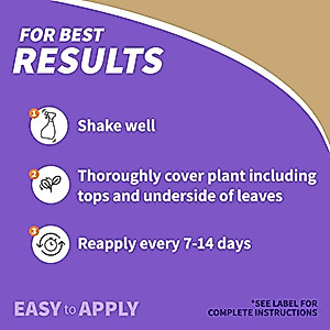 Bonide Rose Rx Multi-Purpose Fungicide, Insecticide and Miticide, 32 oz Ready-to-Use Spray, For Organic Gardening