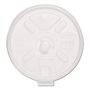 Dart Liftnlock Lids, Fits 10-14oz Cups, Translucent DCC12FTLS