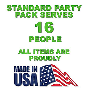 Lobyn Value Packs 32 Piece Polka Dot Themed Birthday Party Paper Plates And Napkins Luncheon Size 9 Inch Disposable Plates